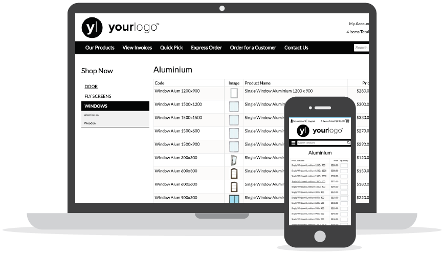 Integrated B2B Online Ordering Portal